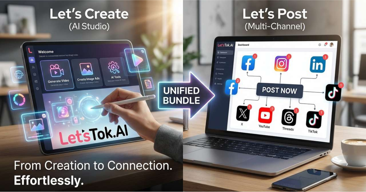 Letstok — Create UGC Ads in Minutes. Post Everywhere.